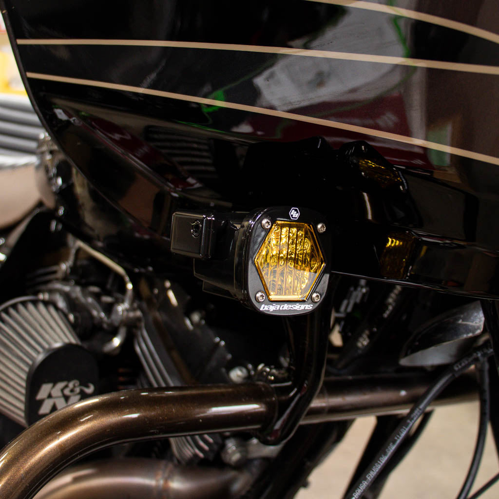 A10 Moto 98-13 Road Glide Billet S1 Pod Front Turn Signal Kit Combo Ki